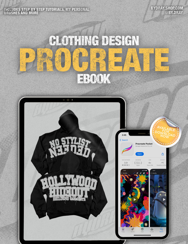 PROCREATE CLOTHING DESIGN EBOOK FOR BEGINNERS. – BY DRAY